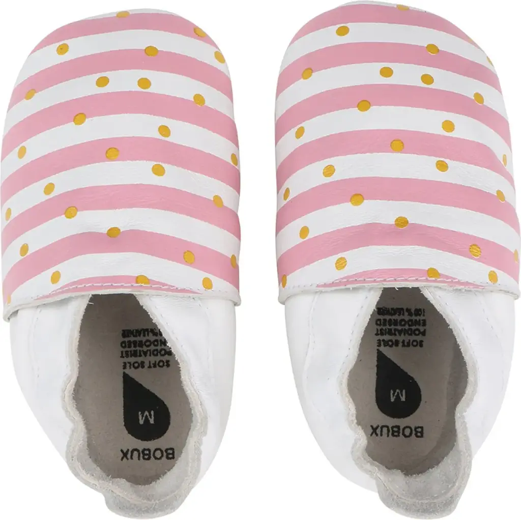 Soft Soles Spots & Stripes Pink | Roze | Babimex B2B